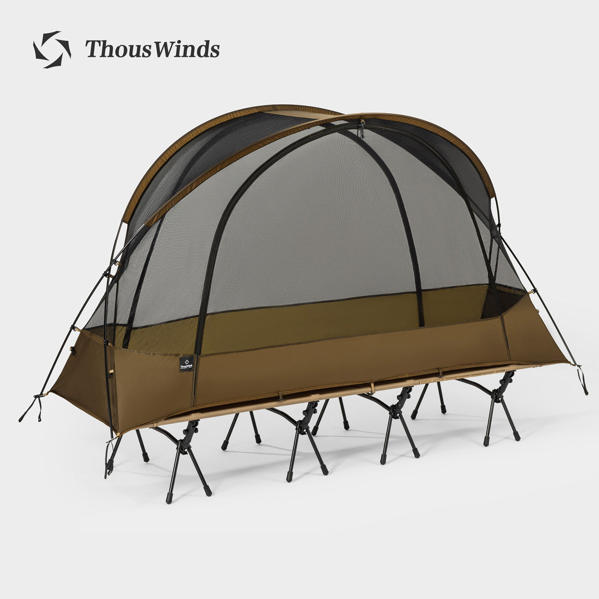 ThousWinds Aluminium Stand Tactical Camp Enlarged Bed + Scorpio Tent(I ...