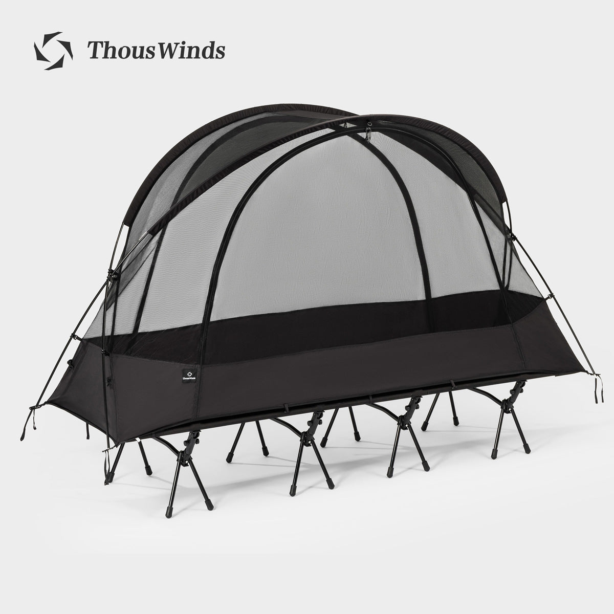 ThousWinds Aluminium Stand Tactical Camp Enlarged Bed + Scorpio Tent(I ...